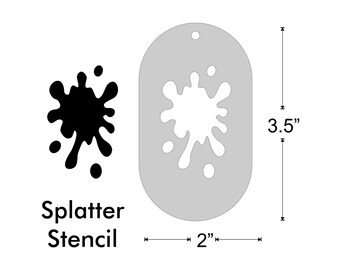 Splatter Stencil | Etsy