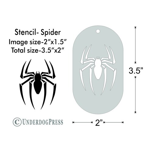 Spider and Web Stencil Reusable Spider Stencil art Stencil - Etsy