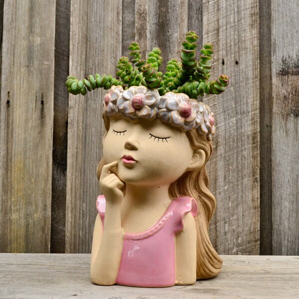 Girl Planter - Etsy