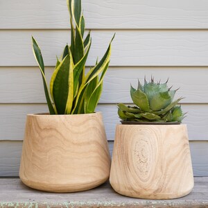 Modern Natural Timber Indoor Plant Tub Pot Planter - Etsy