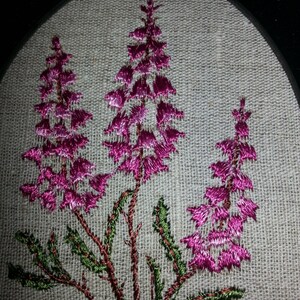 Embroidery Wallhanging Landscape Flower Heather of - Etsy