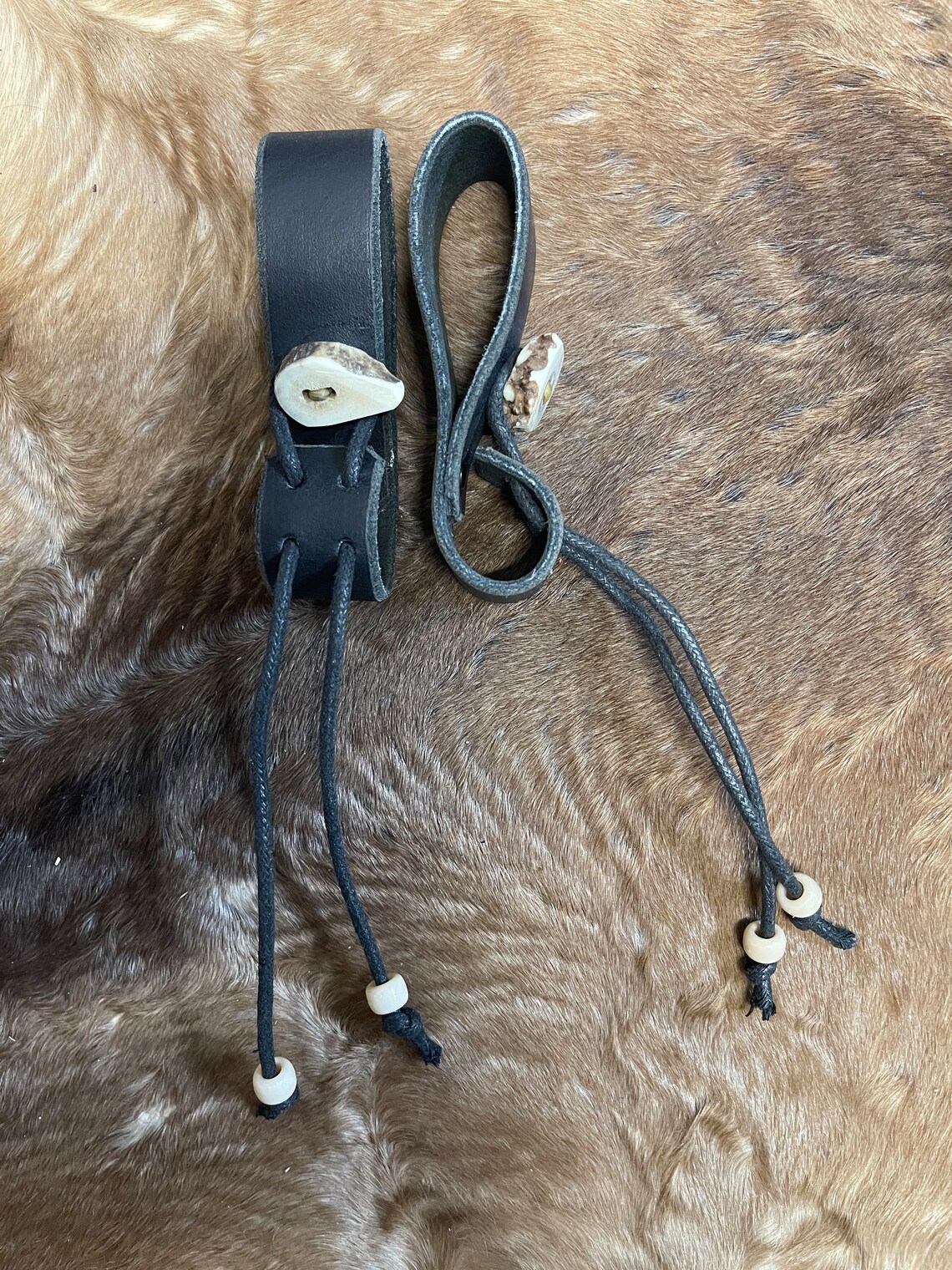 Leather and Antler Tankard Belt Loop Hanger Biker - Etsy