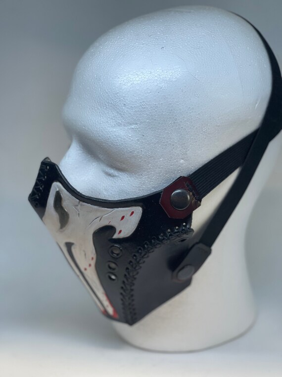 Half Face Mask Designs Blue