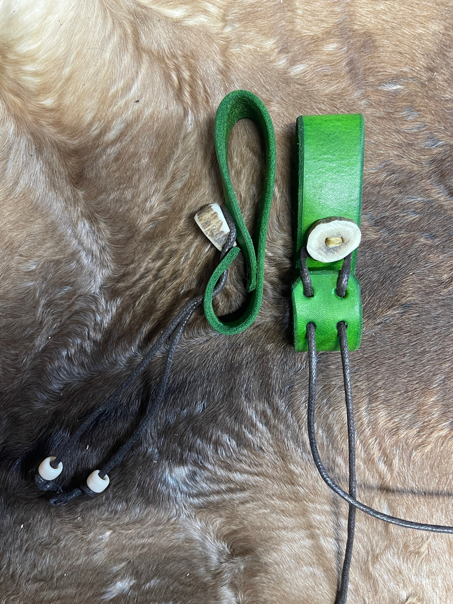 Leather and Antler Tankard Belt Loop Hanger Biker - Etsy