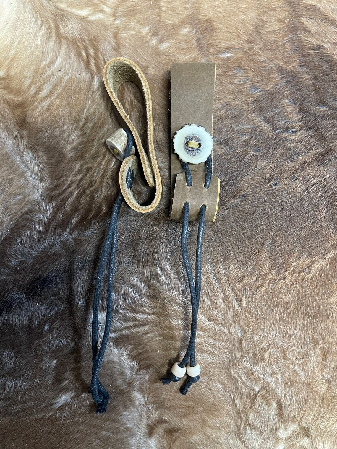 Leather and Antler Tankard Belt Loop Hanger Biker - Etsy