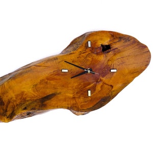 Burl Wood Wall Clock - Etsy