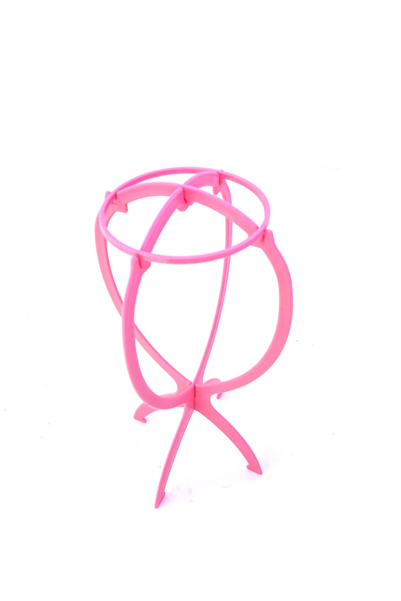 Vintage Hat Stand Pink Plastic Freestanding Hat or Wig | Etsy