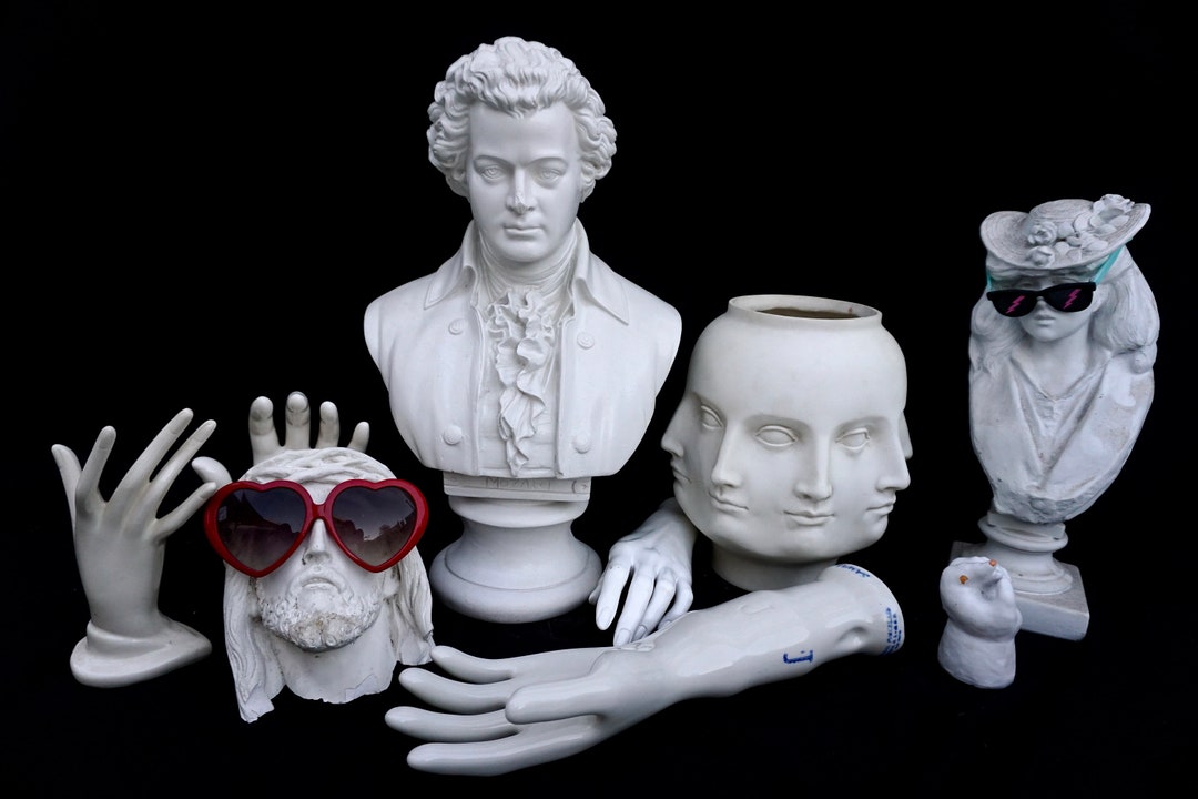 SOLD Vintage 18 Classic Mozart Plaster Bust Wolfgang Amadeus Mozart ...