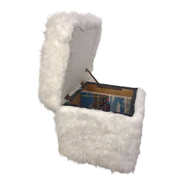 Mid Century Storage Ottoman - Etsy