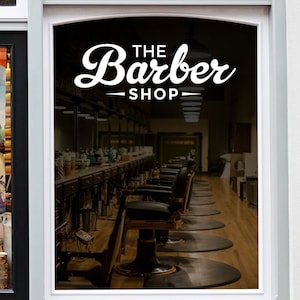 Barber Shop Window Sticker Barbershop Window Decal Display - Etsy