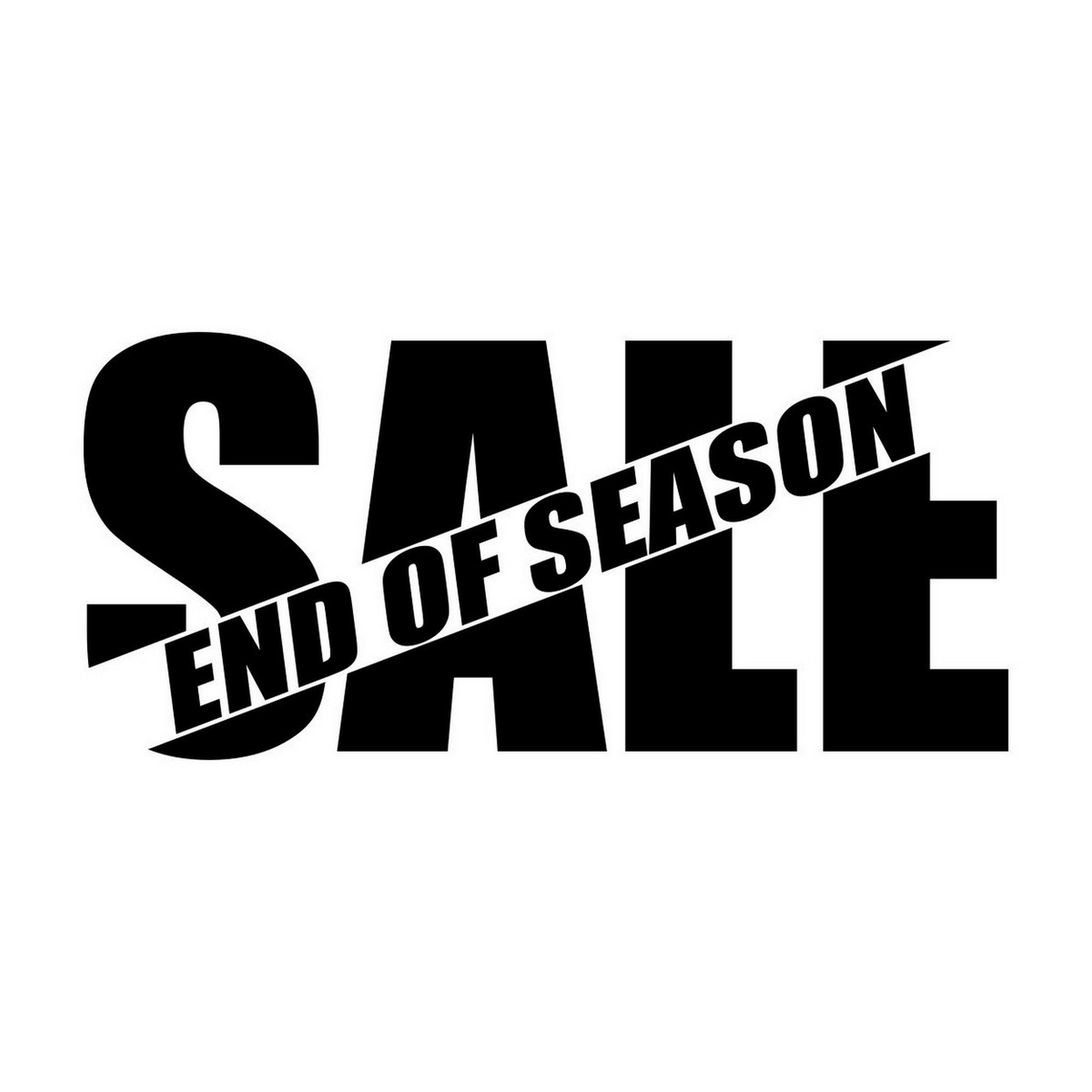 End of Season Sale Shop Window Sticker Retail Store Front Display Vinyl ...