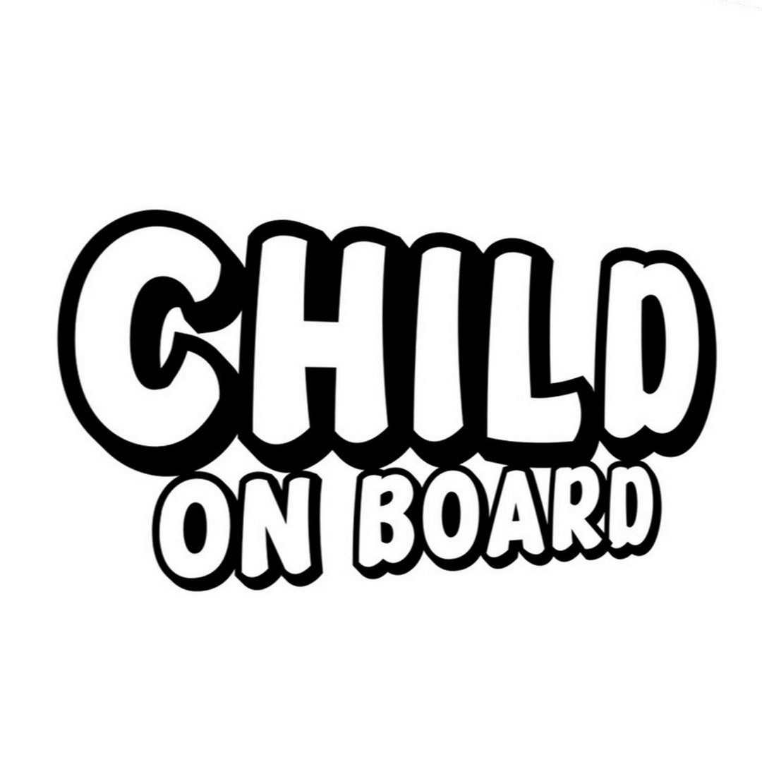 Child on Board Sticker | Car Window Bumper Baby Children Vinyl Decal - Etsy