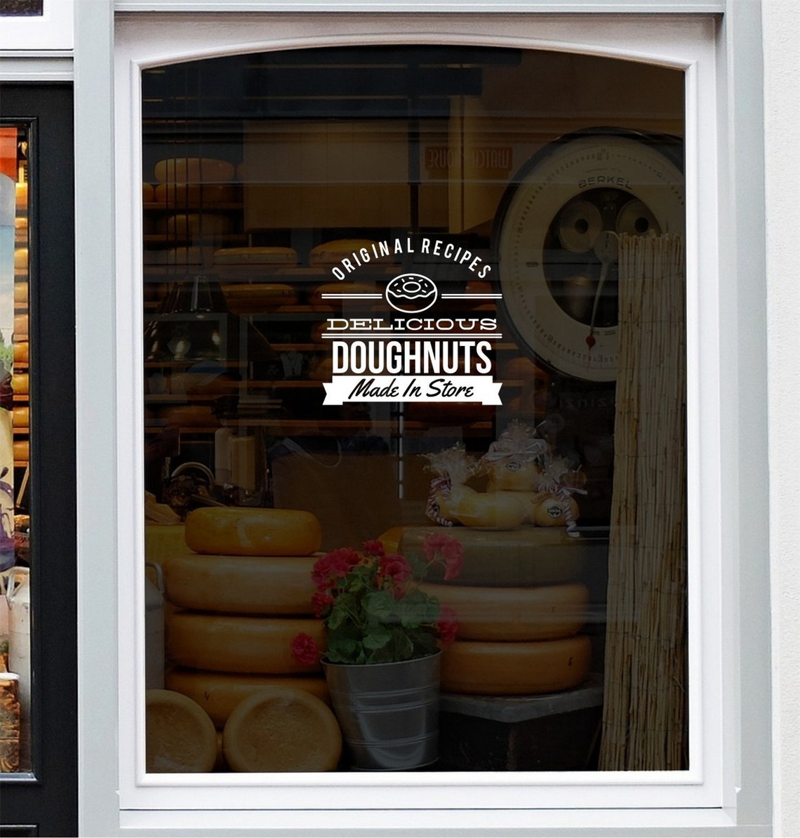 Bakery Shop Window Sticker Delicious Doughnuts Café Restaurant Vinyl ...