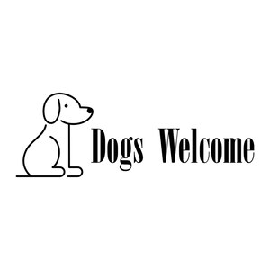 Dogs Welcome Window Sticker Pet Shop Home Vinyl Decal - Etsy