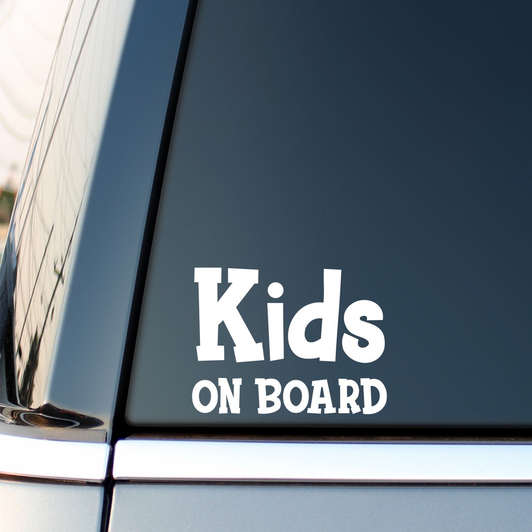 Kids on Board Car Sticker Window Bumper Fun Funny Stickers Children ...