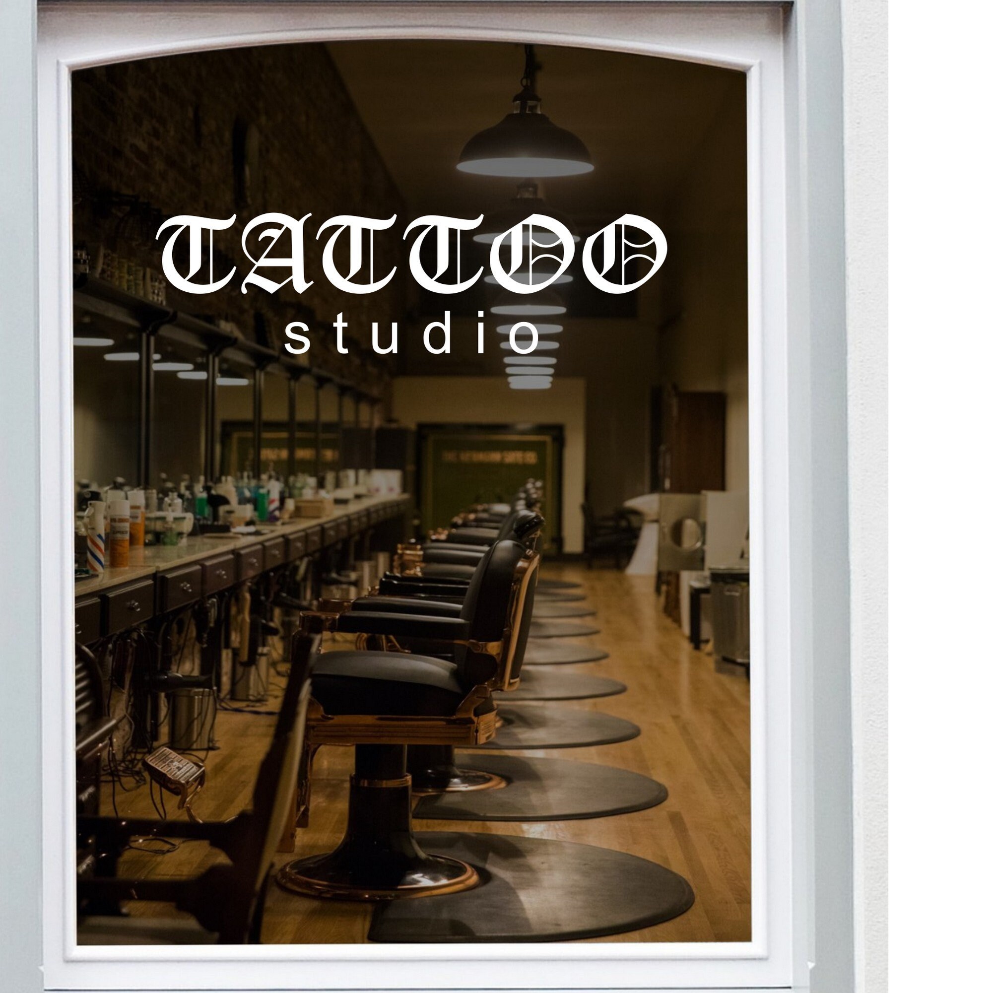 Tattoo Studio Window Sticker Vinyl Decal - Etsy