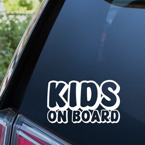 Kids on Board Sticker | Car Window Bumper Babies Child Children Vinyl ...