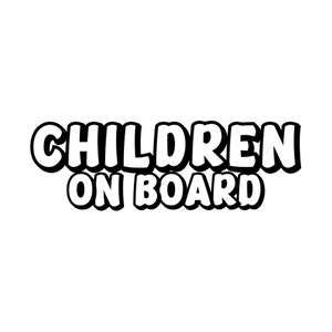 Children on Board Sticker | Car Window Bumper Babies Kids Vinyl Decal ...