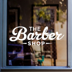Barber Shop Window Sticker Barbershop Window Decal Display - Etsy