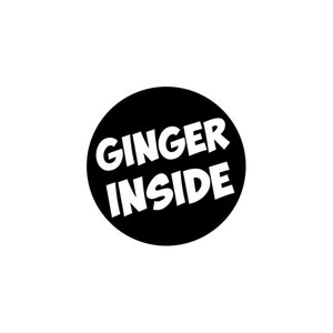Ginger Inside Funny Car Sticker Vinyl Decal - Etsy