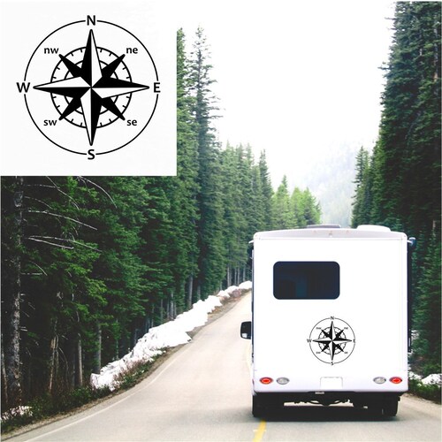 Compass Sticker Camper Caravan Motorhome Truck Decal - Etsy UK