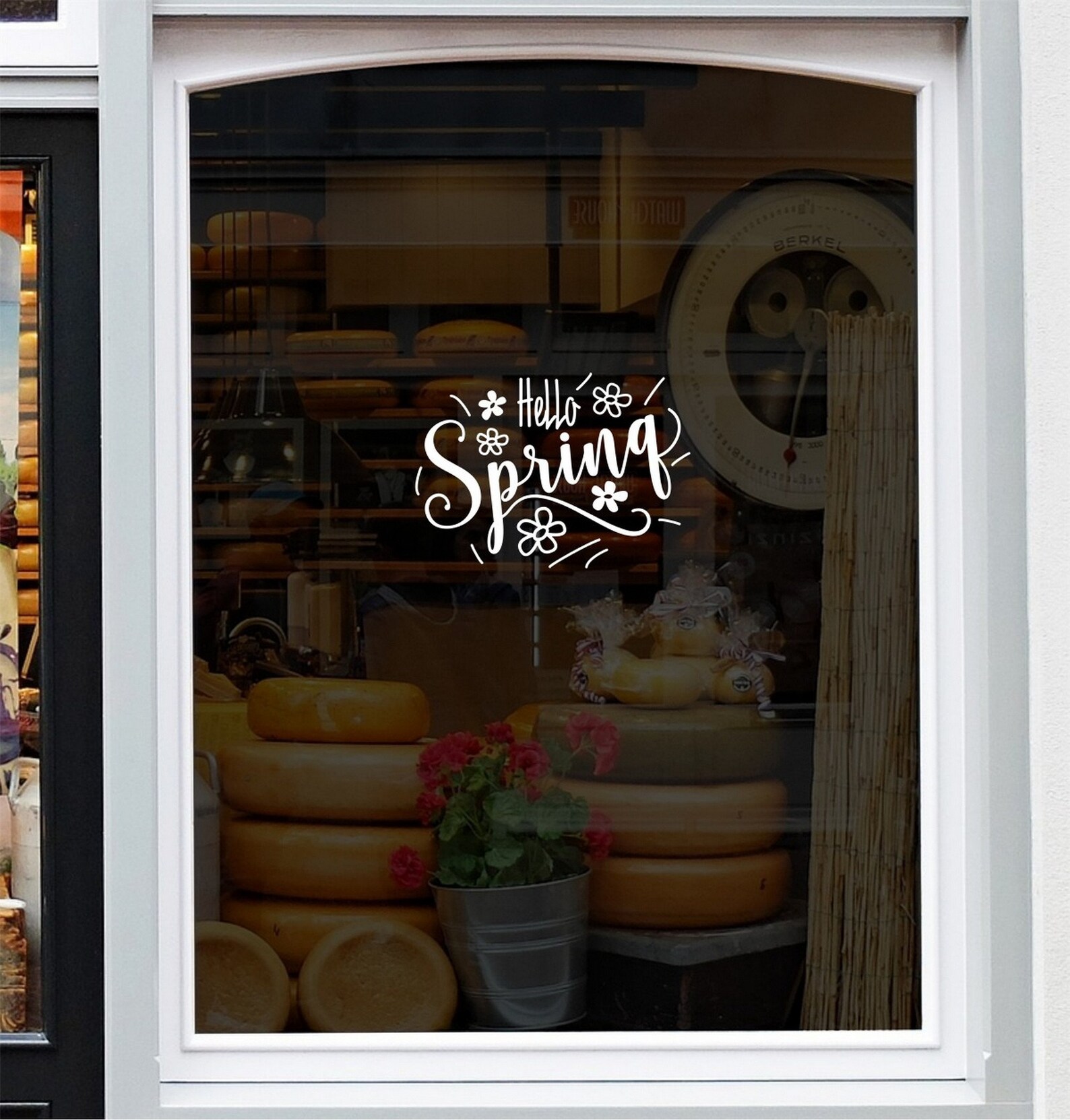Hello Spring Shop Window Sticker Vinyl Decal Retail Display | Etsy