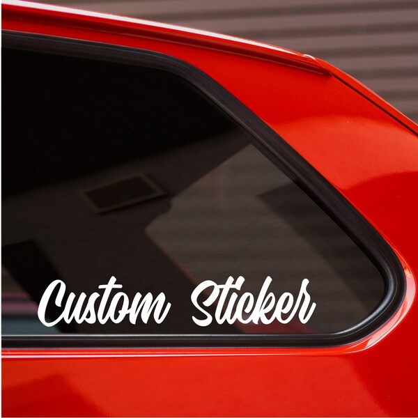 Personalized Car Decal Stickers - Etsy