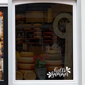 Hello Summer Shop Window Sticker Vinyl Decal Retail Display - Etsy