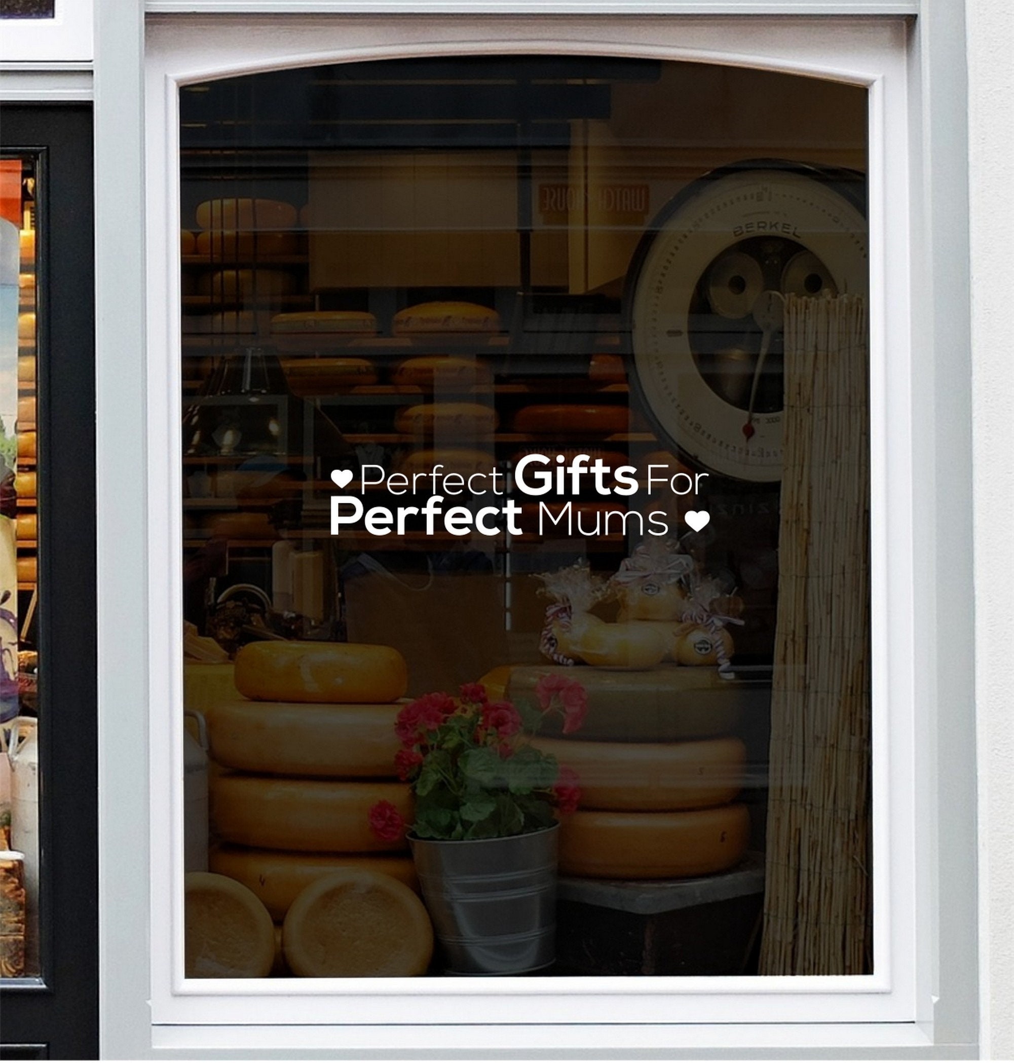 Perfect Gifts for Perfect Mums Shop Window Sticker Mother's Day Retail ...