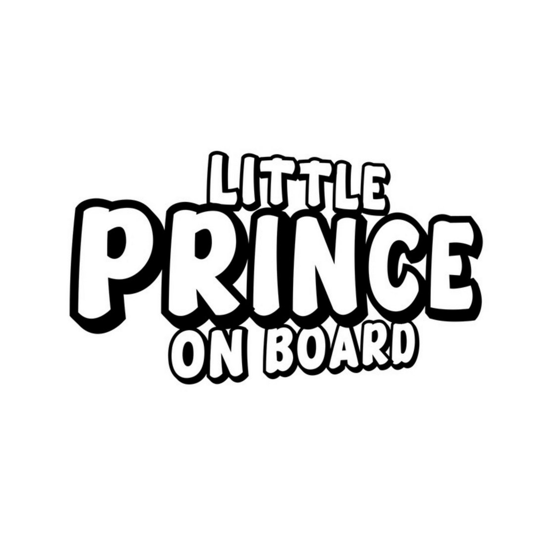 Little Prince on Board Sticker | Car Window Bumper Child Baby Vinyl ...