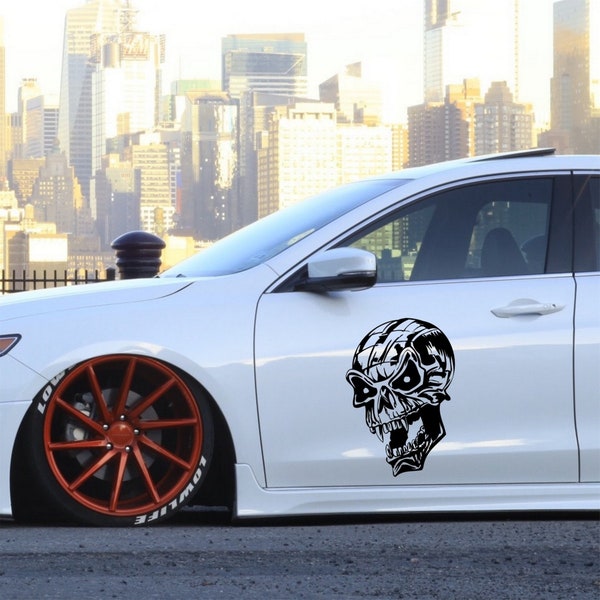 Large Skull Vinyl Decal - Etsy