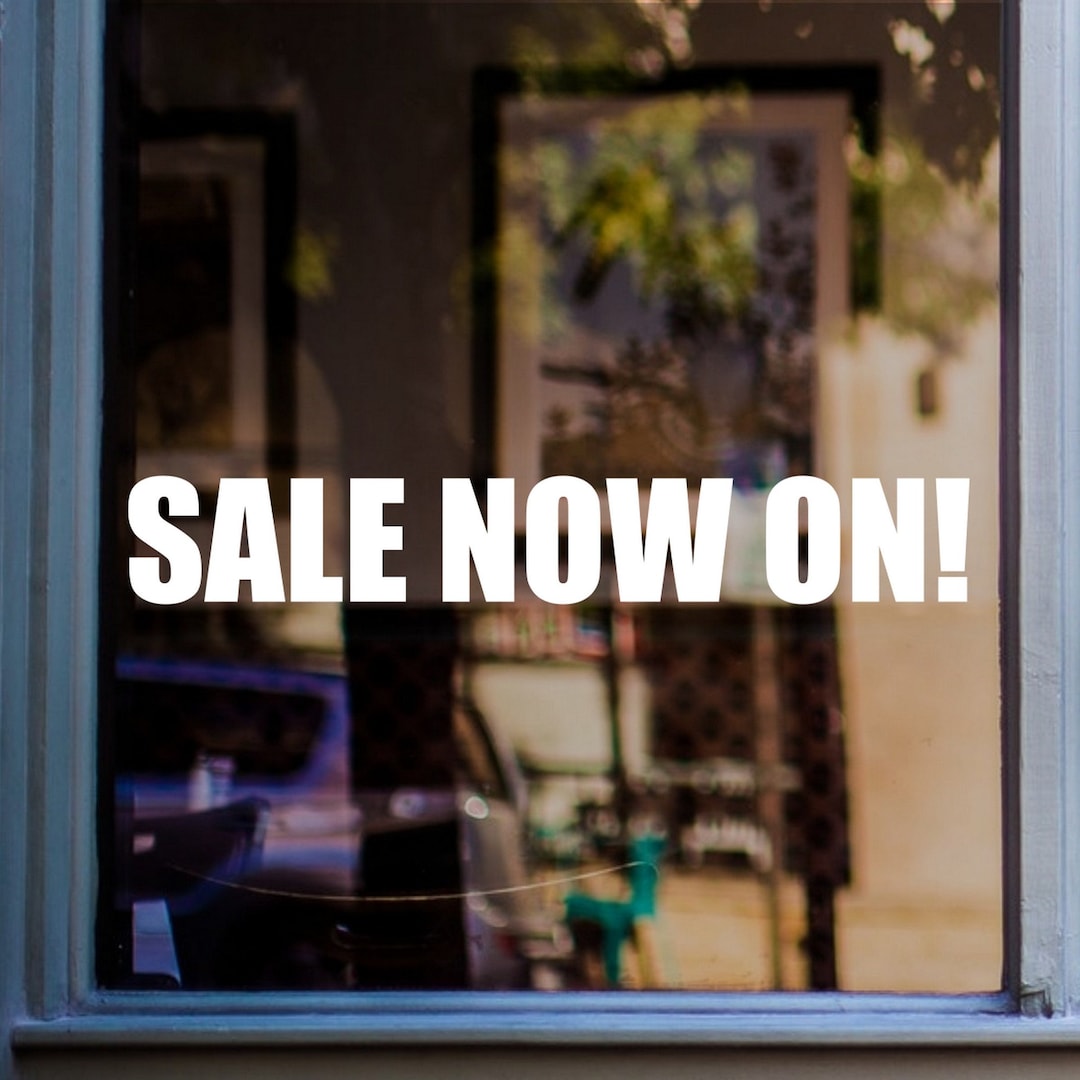 Sale Shop Window Sticker Retail Store Front Display Vinyl Decal - Etsy UK