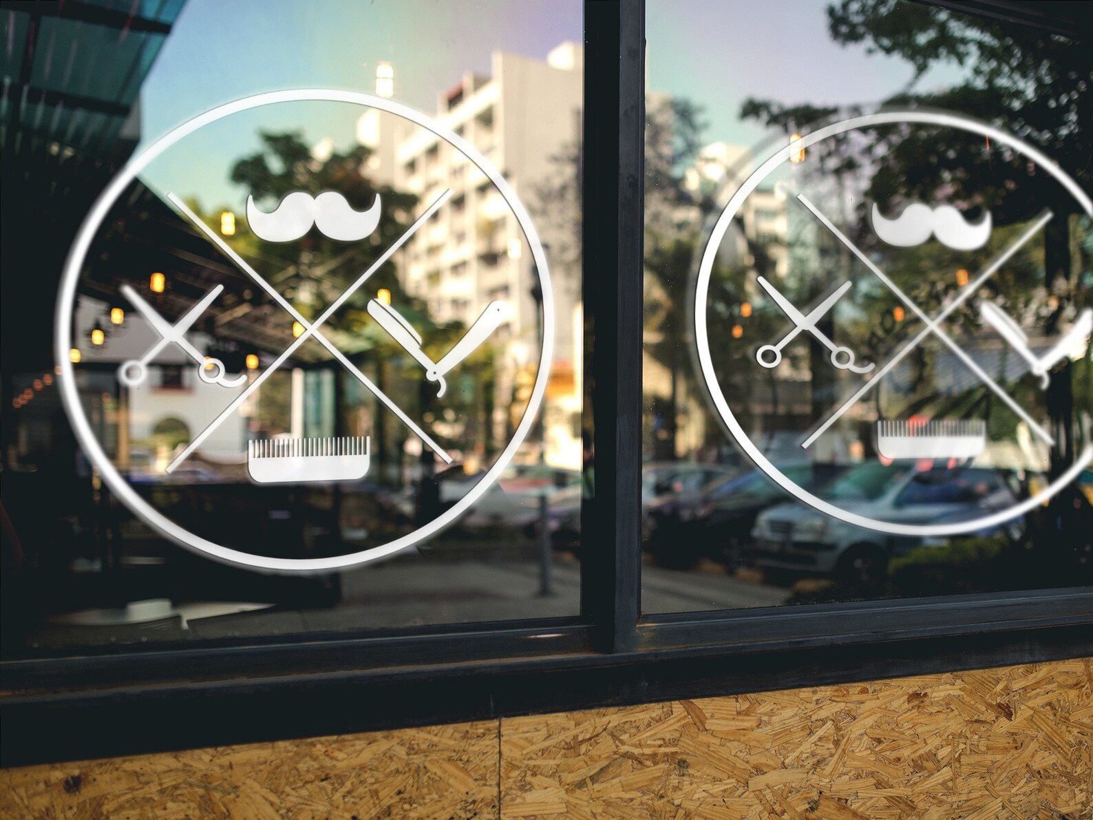 Barber Shop Window Sticker Barbershop Window Decal Display - Etsy