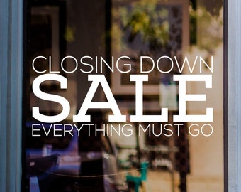 Sale Now on Shop Window Sticker Vinyl Decal Retail Display - Etsy UK