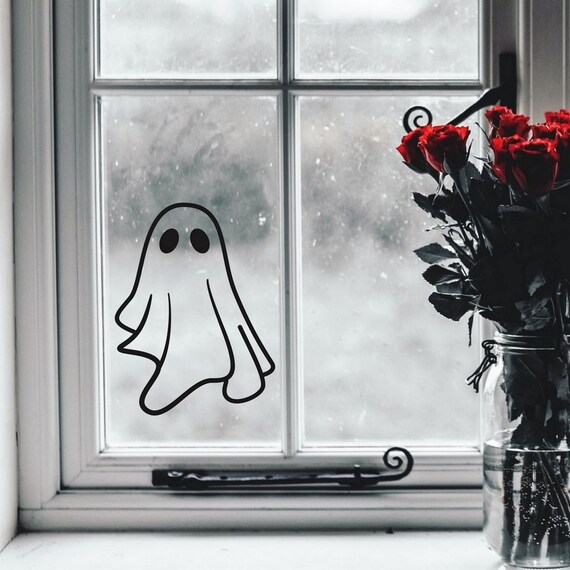 Ghost Window Sticker Halloween Decal Home Halloween Decor - Etsy