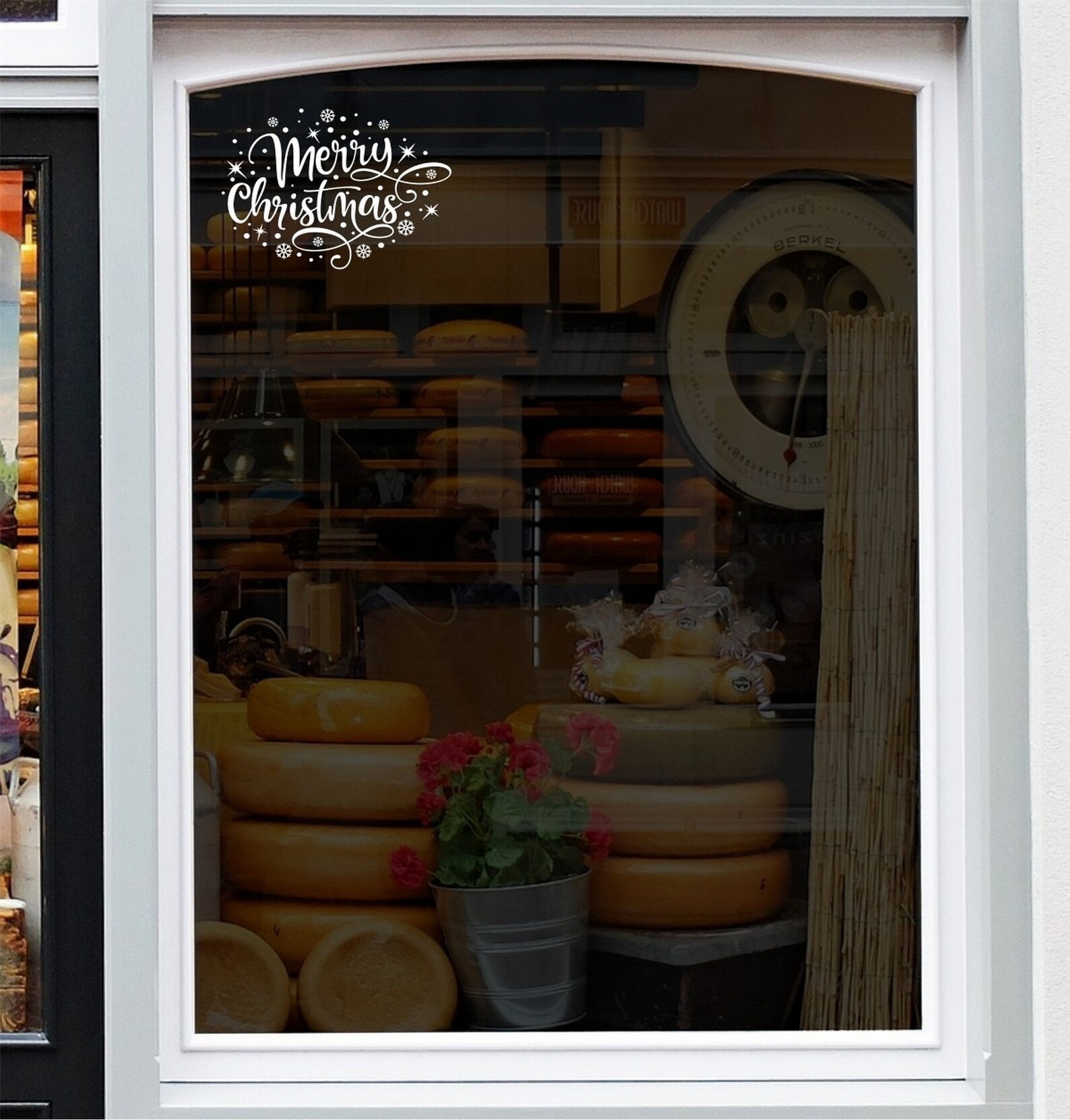 Merry Christmas Sticker for Windows Xmas Shop Display Christmas Window ...