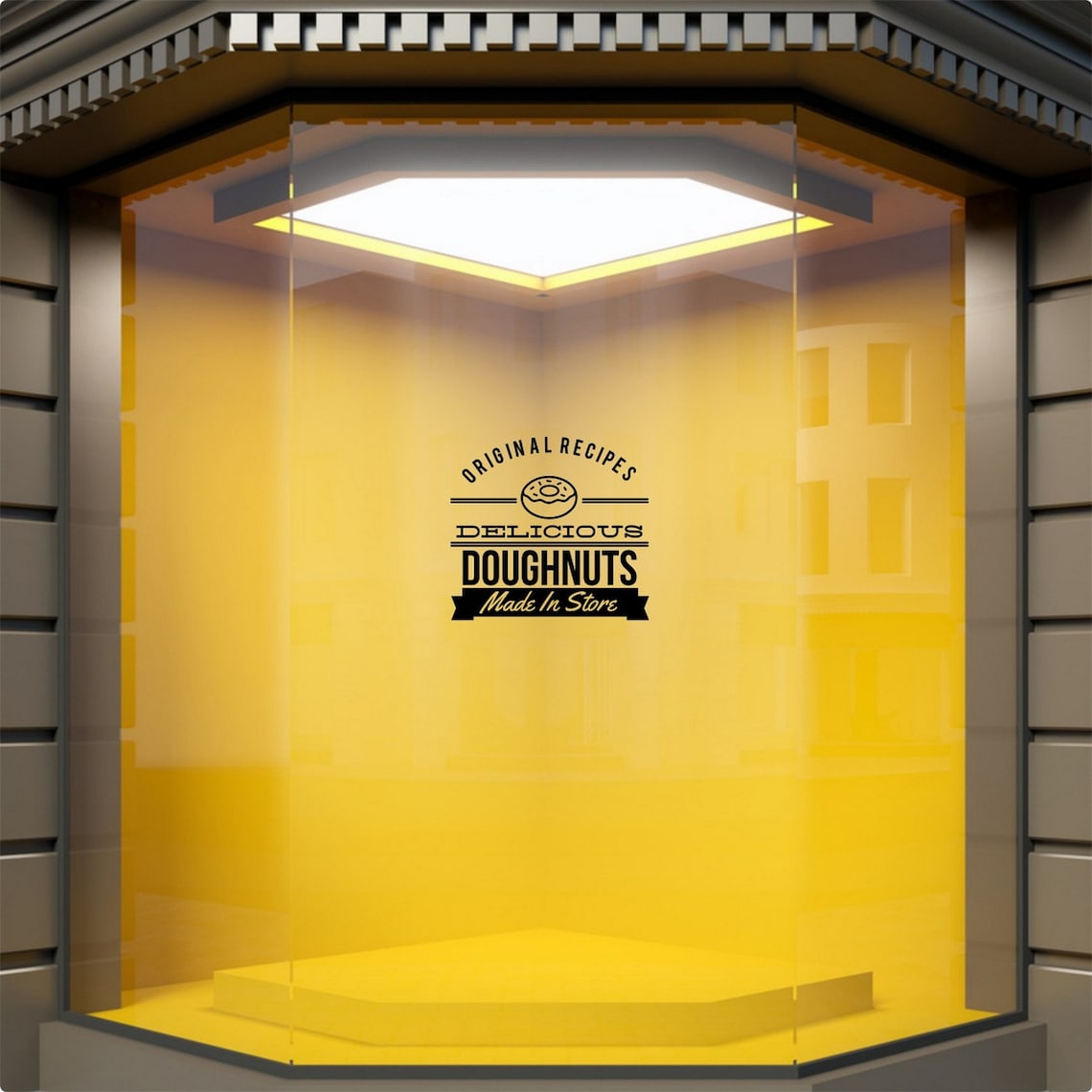 Bakery Shop Window Sticker Delicious Doughnuts Café Restaurant - Etsy