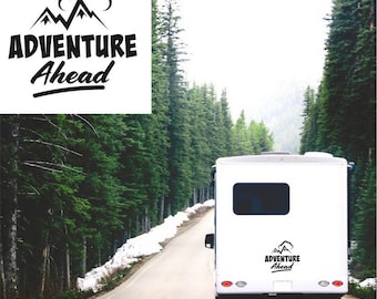 Life is an Adventure Campervan Sticker Travel Van Truck Caravan ...
