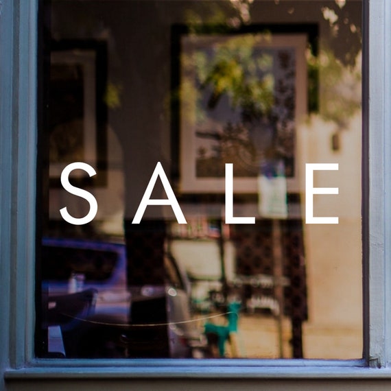 Sale Shop Window Sticker Retail Display Store Front Vinyl | Etsy