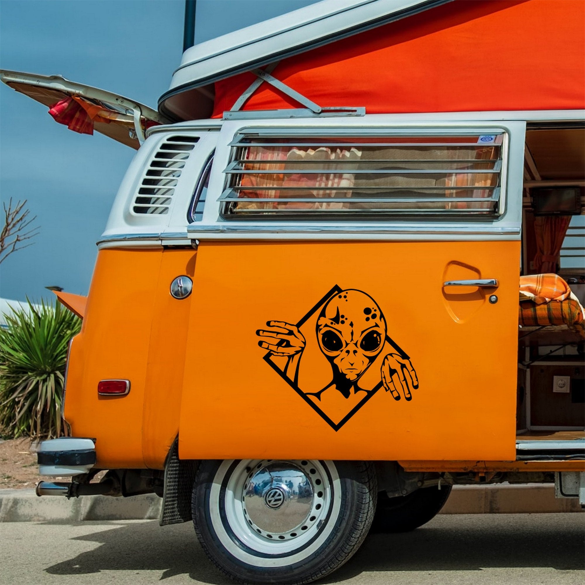 Alien Sticker Aliens UFO Funny Decal Large Sticker for a Car - Etsy