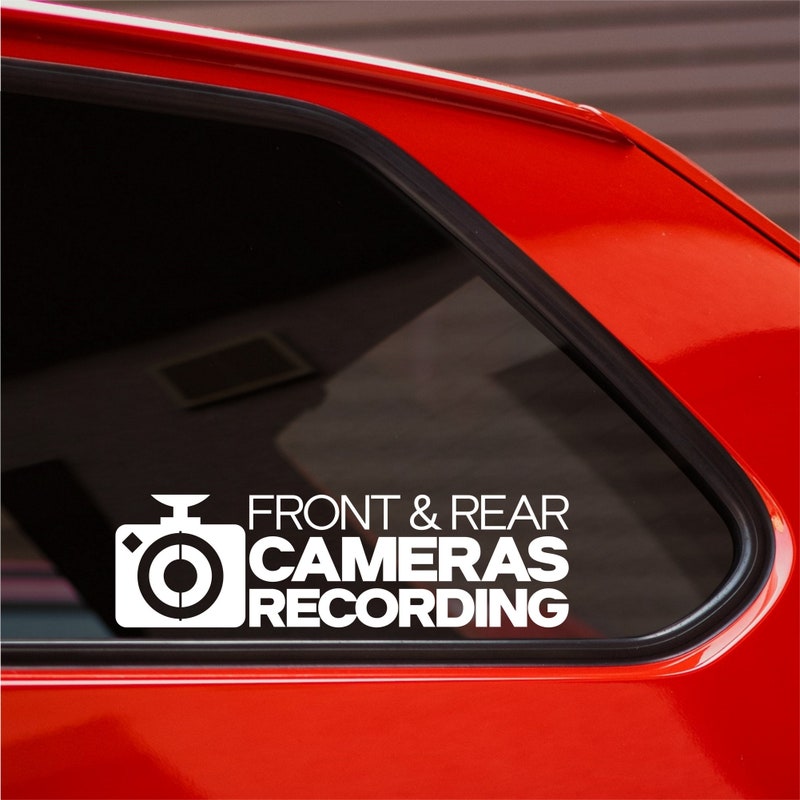 In Car Camera Recording Decal - Etsy