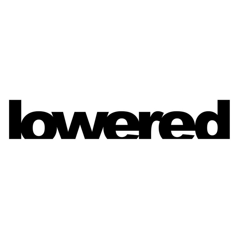 Lowered Car Sticker Funny Window Low Slammed Static Fitment JDM Vinyl ...