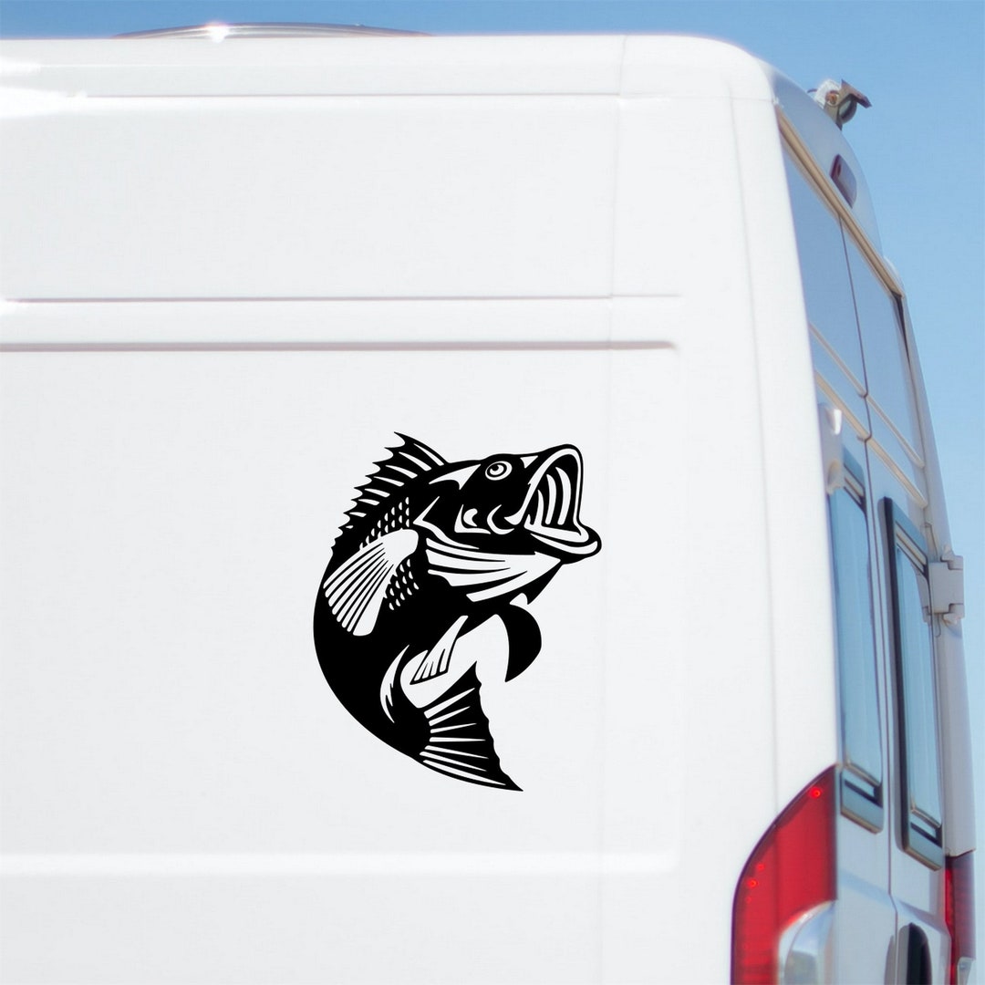 Large Fish Sticker | Car Caravan Motorhome Camper Van Sticker | Fishing ...