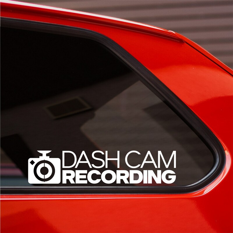 In Car Camera Recording Decal - Etsy