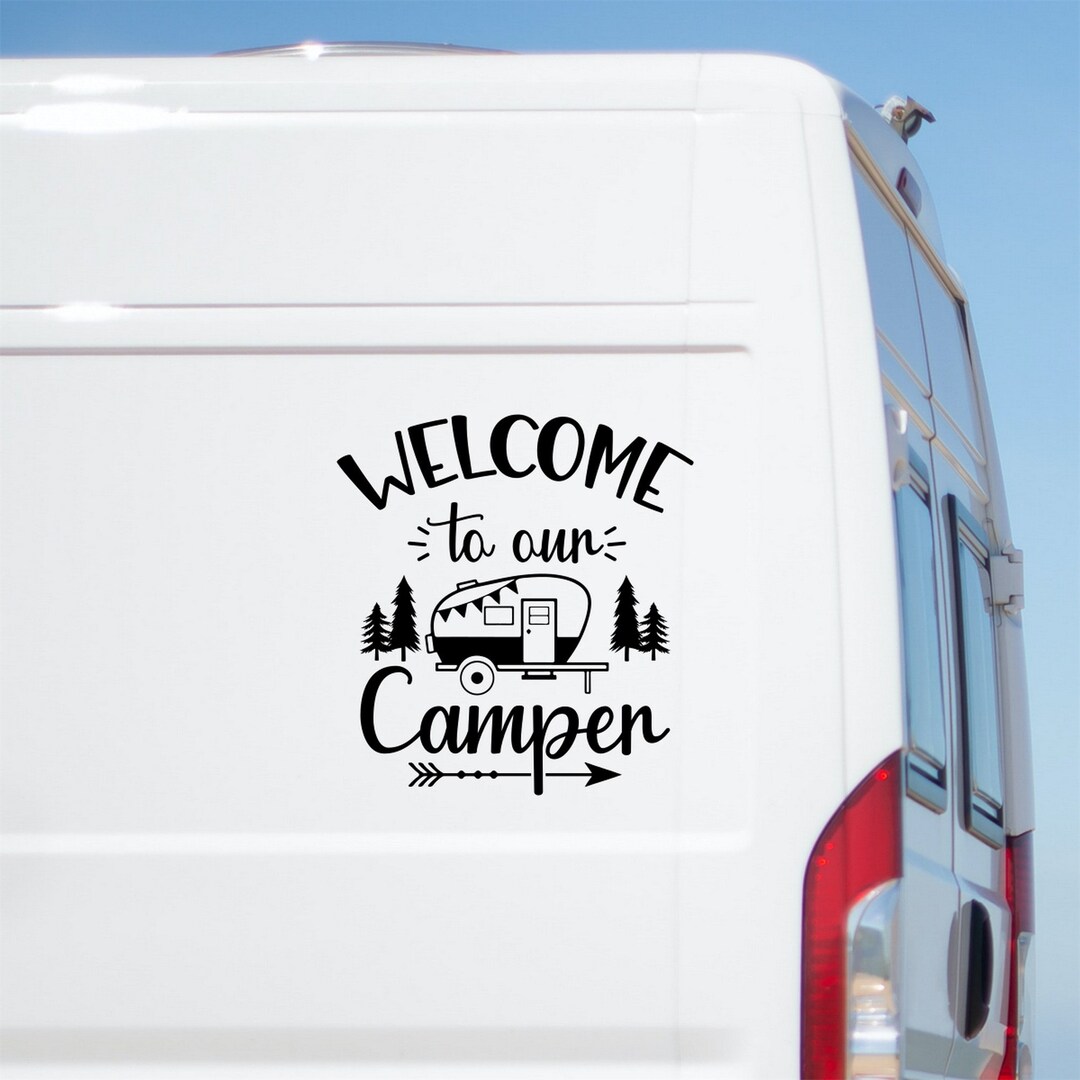 Welcome to Our Camper Sticker Large Caravan Motorhome Stickers ...