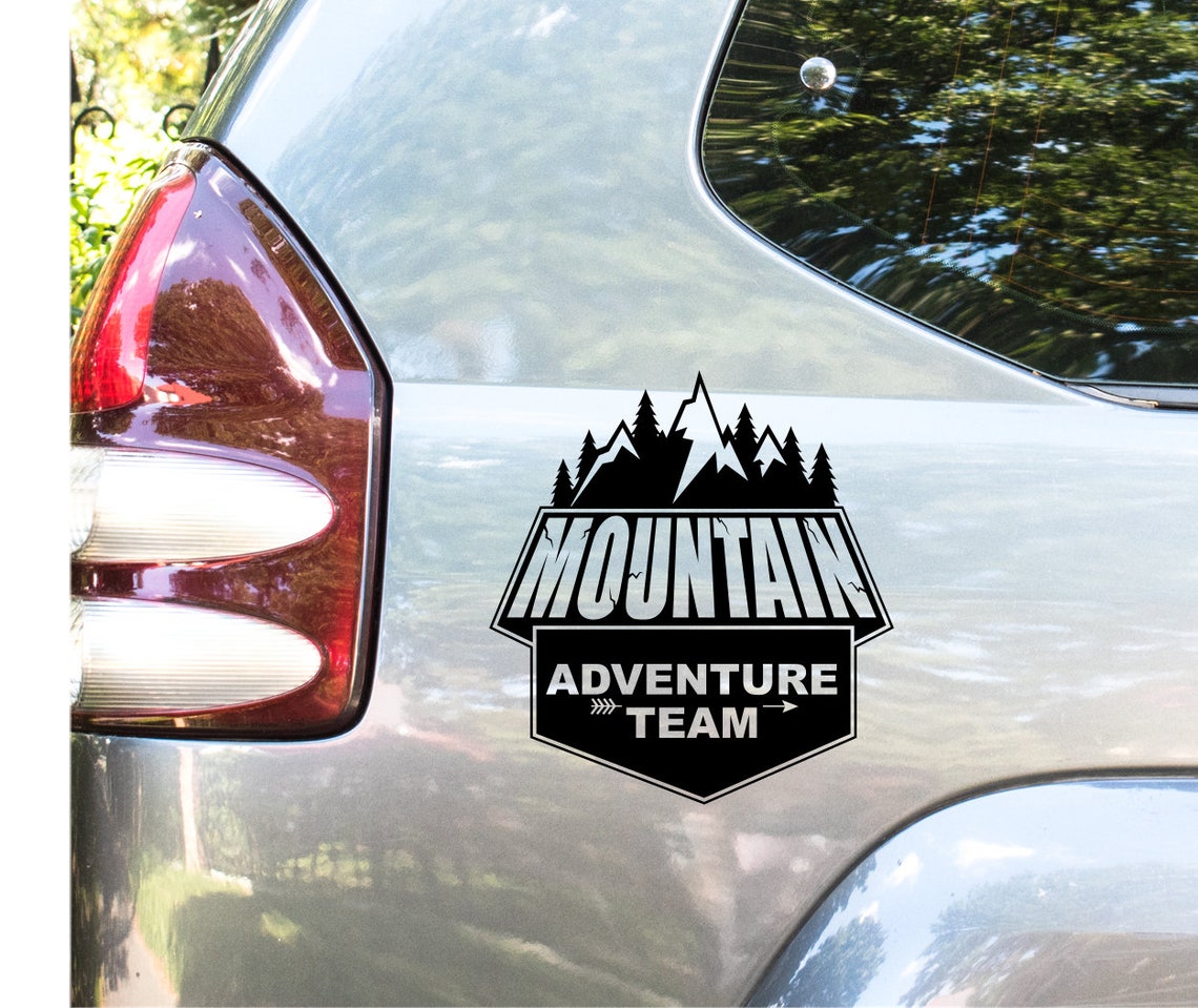 Mountain Adventure Team Decal / Adventure Explore Travel Sticker / Car ...