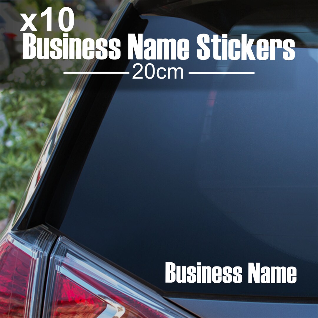 Personalised Decals, Personalised Car Sticker, Custom Text Decal ...