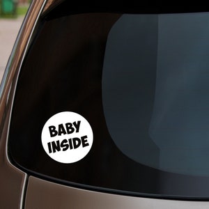 Baby Inside Car Sticker Child Children Babies on Board Safety Warning ...