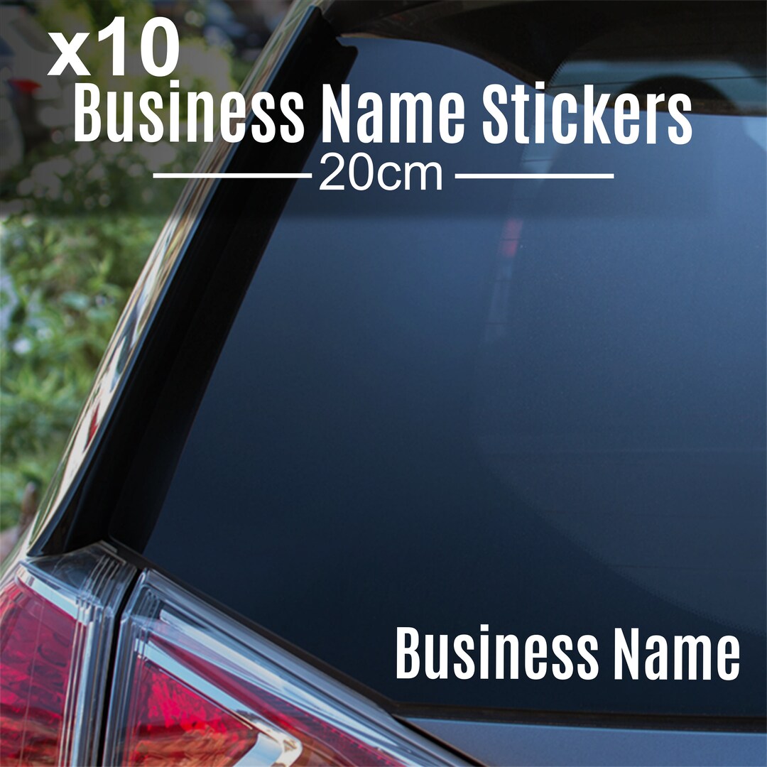 Custom Text Car Stickers, Personalised Car Sticker, Personalised Decal ...