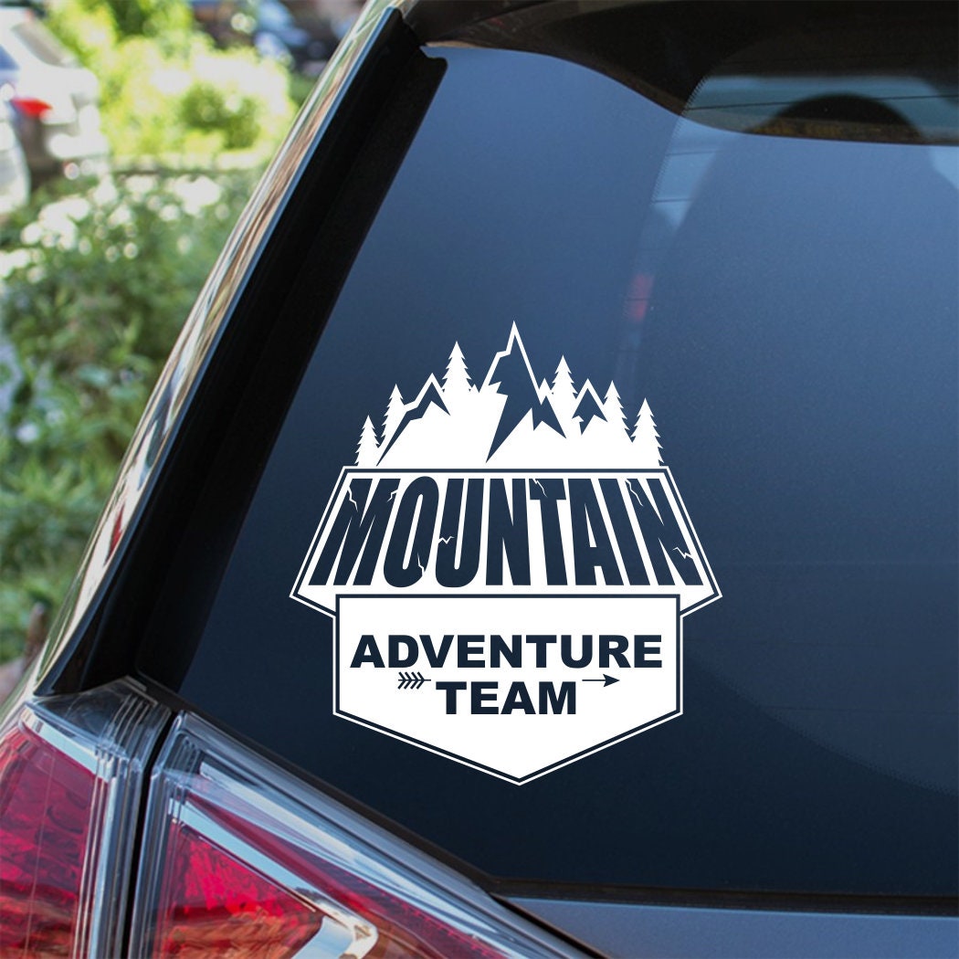 Mountain Adventure Team Decal / Adventure Explore Travel Sticker / Car ...